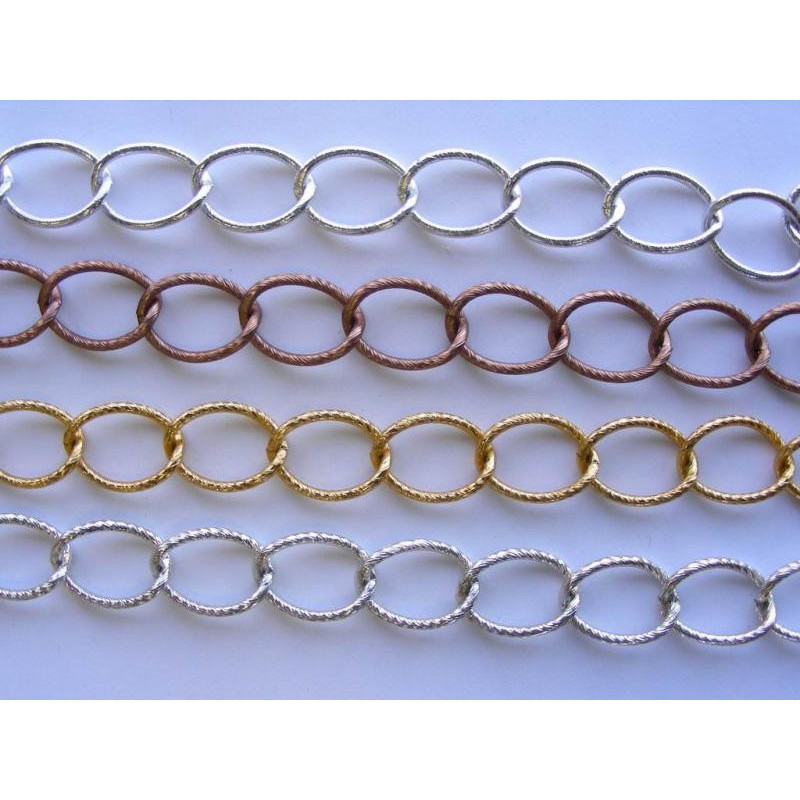 Catena in alluminio zigrinata j01